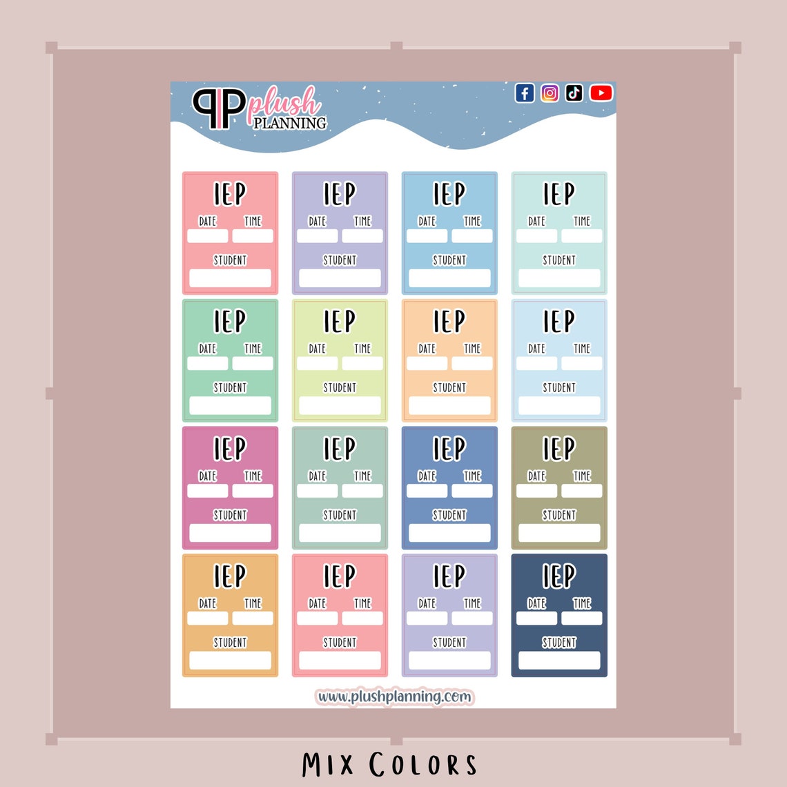 IEP Meeting Box Planner Stickers Appointment Stickers - Etsy