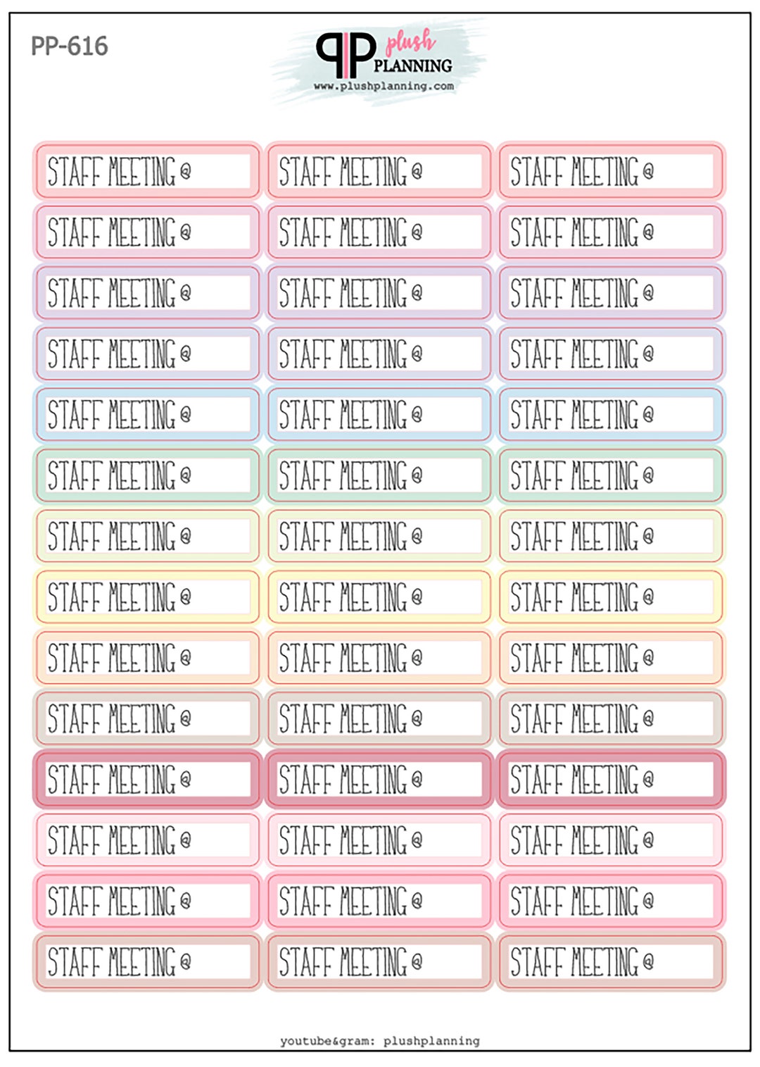 STAFF MEETING Planner Stickers - Etsy