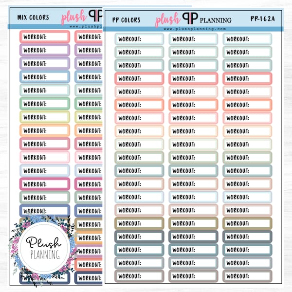 Workout Stickers - Etsy