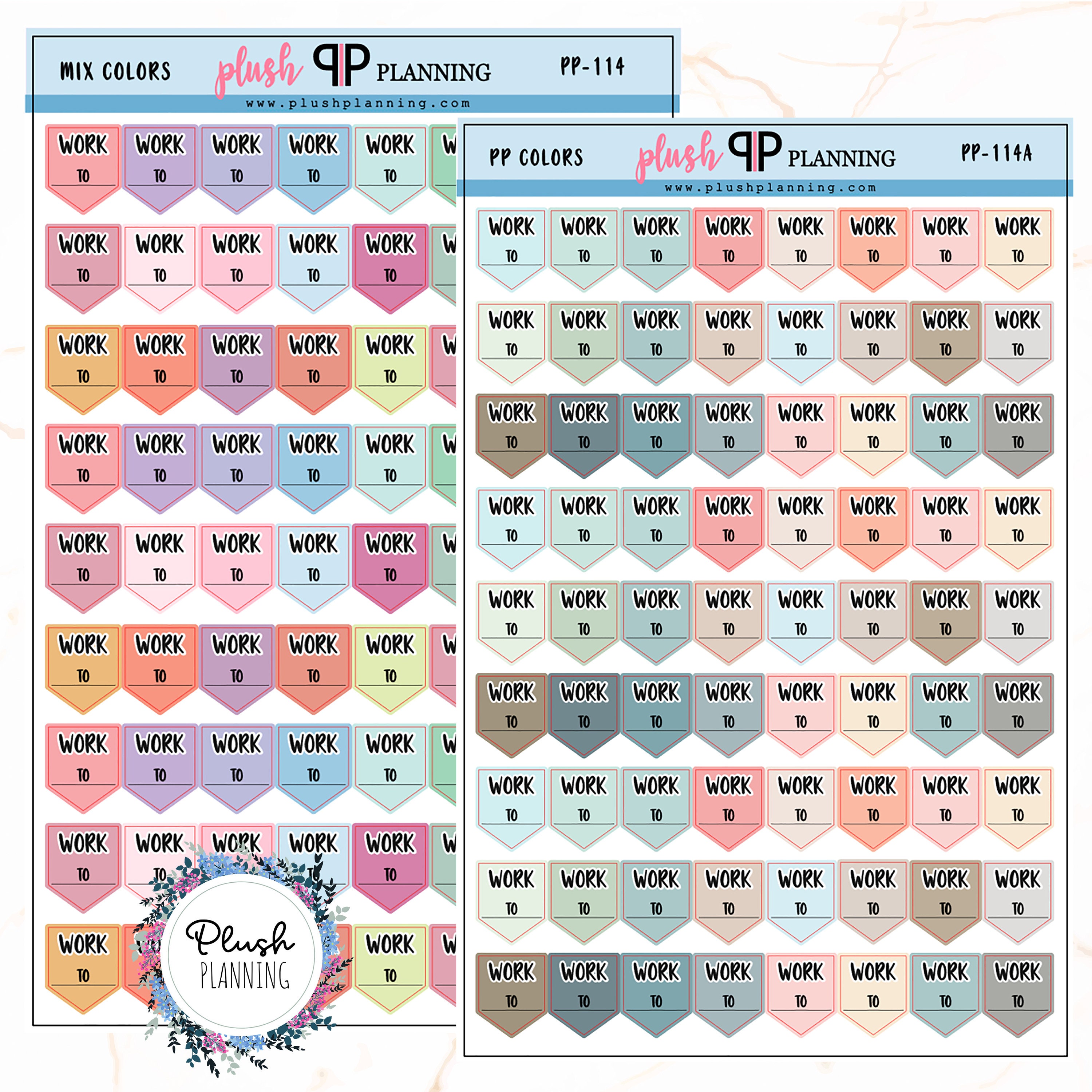 Work Shift to Shift Flags Planner Stickers - Etsy