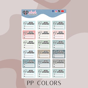 Doctors Appointment Planner Stickers, Appointment Tracker - Etsy