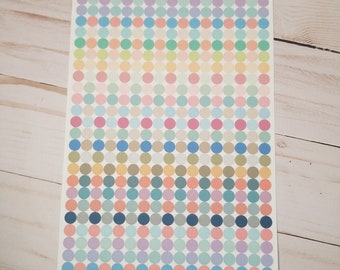 165 Tiny Dot Square Pastel Colors Planner Stickers. Erin - Etsy