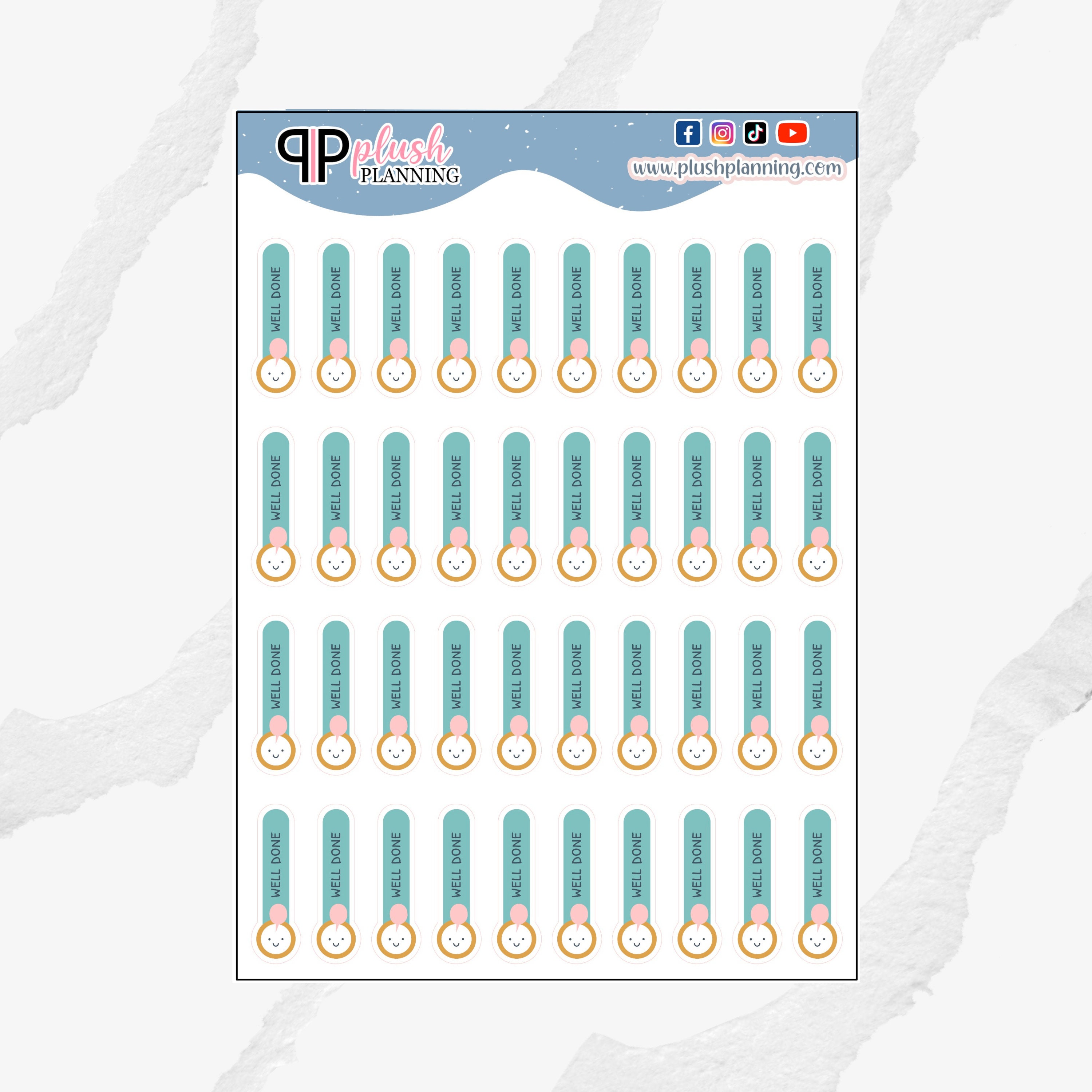 Well Done Clip Art Planner Stickers, Scrapbooking Stickers, Journal ...