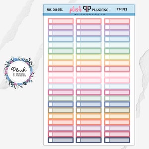 Basic Label Checklist Planner Stickers - Etsy