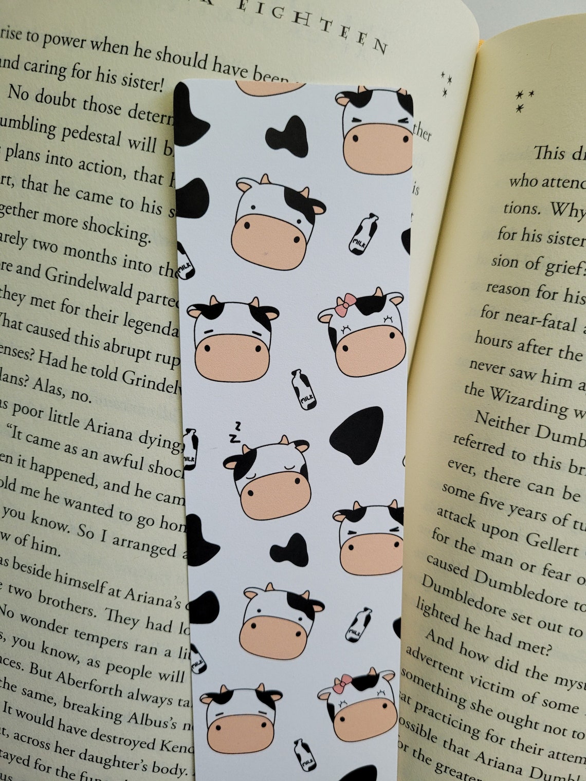 Mr. Cow Moo Pattern Bookmarks Cow Print Bookmarks Cow - Etsy UK