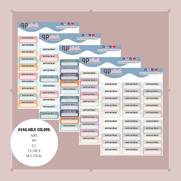 Appointment Labels - Etsy