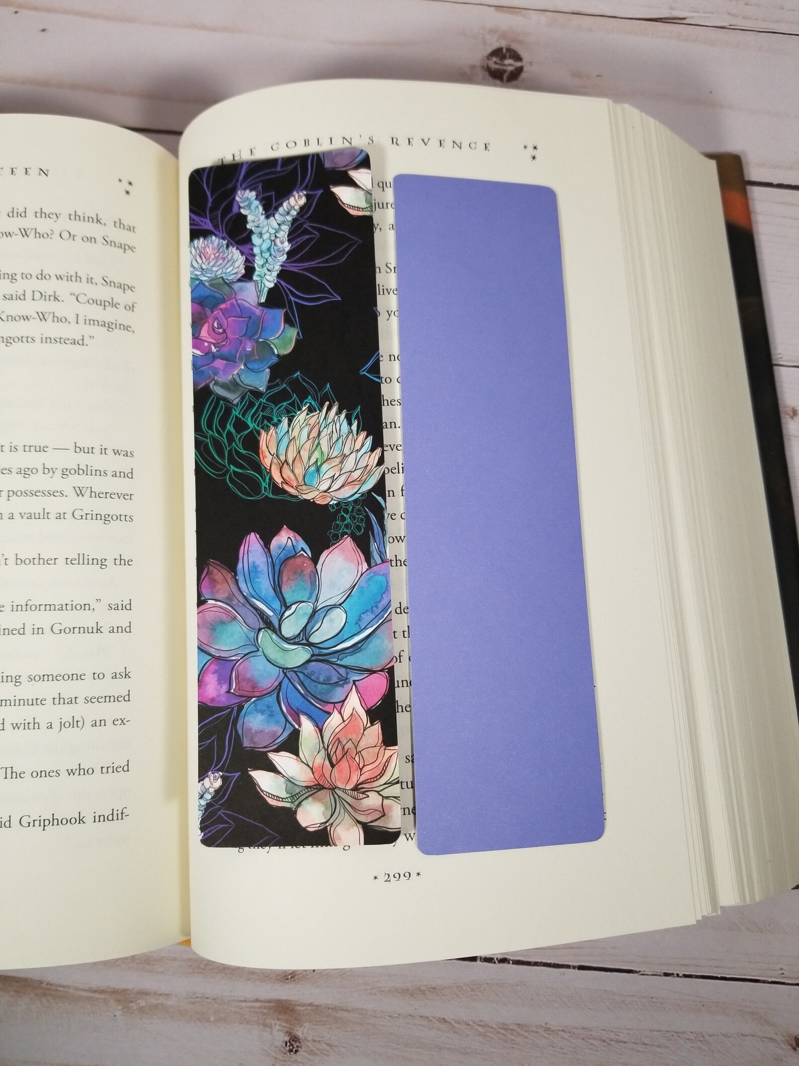 Purple Floral Bookmarks Rounded Corners - Etsy