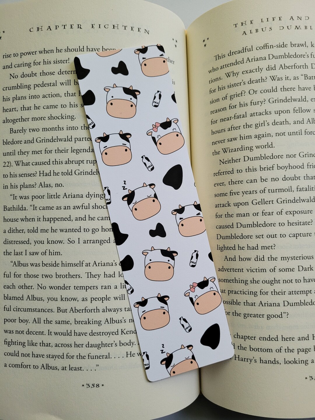 Mr. Cow Moo Pattern Bookmarks, Cow Print Bookmarks, Cow Bookmarks ...
