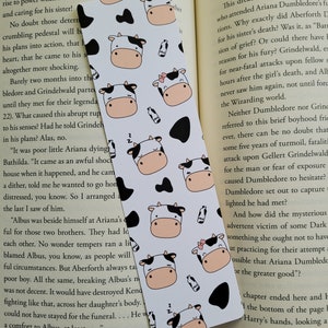 Mr. Cow Moo Pattern Bookmarks, Cow Print Bookmarks, Cow Bookmarks ...