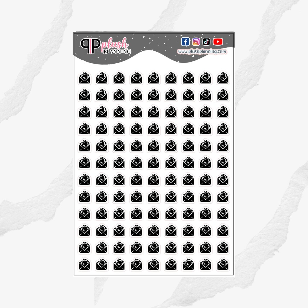 Bill Due Tracker Icon Planner Stickers, Monthly Bill Dues Tracker ...