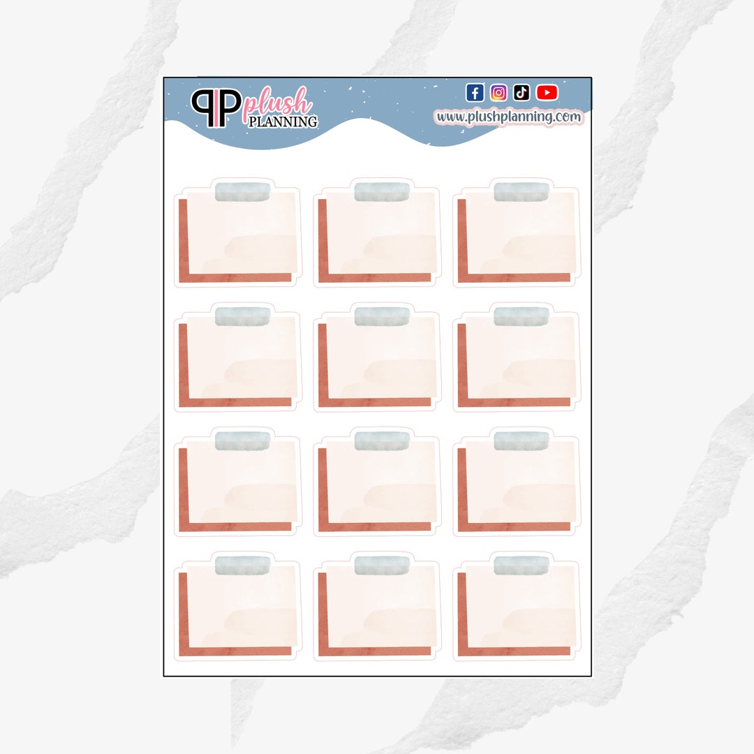 Writable Notes Post Daily Tracking Clip Art Scrapbooking Planner ...