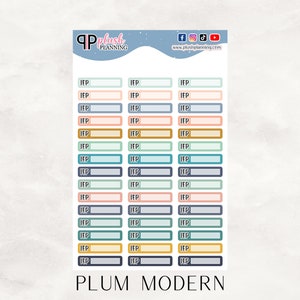 Writable IEP Label Tracker Planner Stickers, Removable Stickers, Plush ...