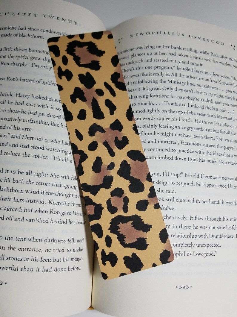 Leopard Pattern Bookmark Rounded Corners - Etsy