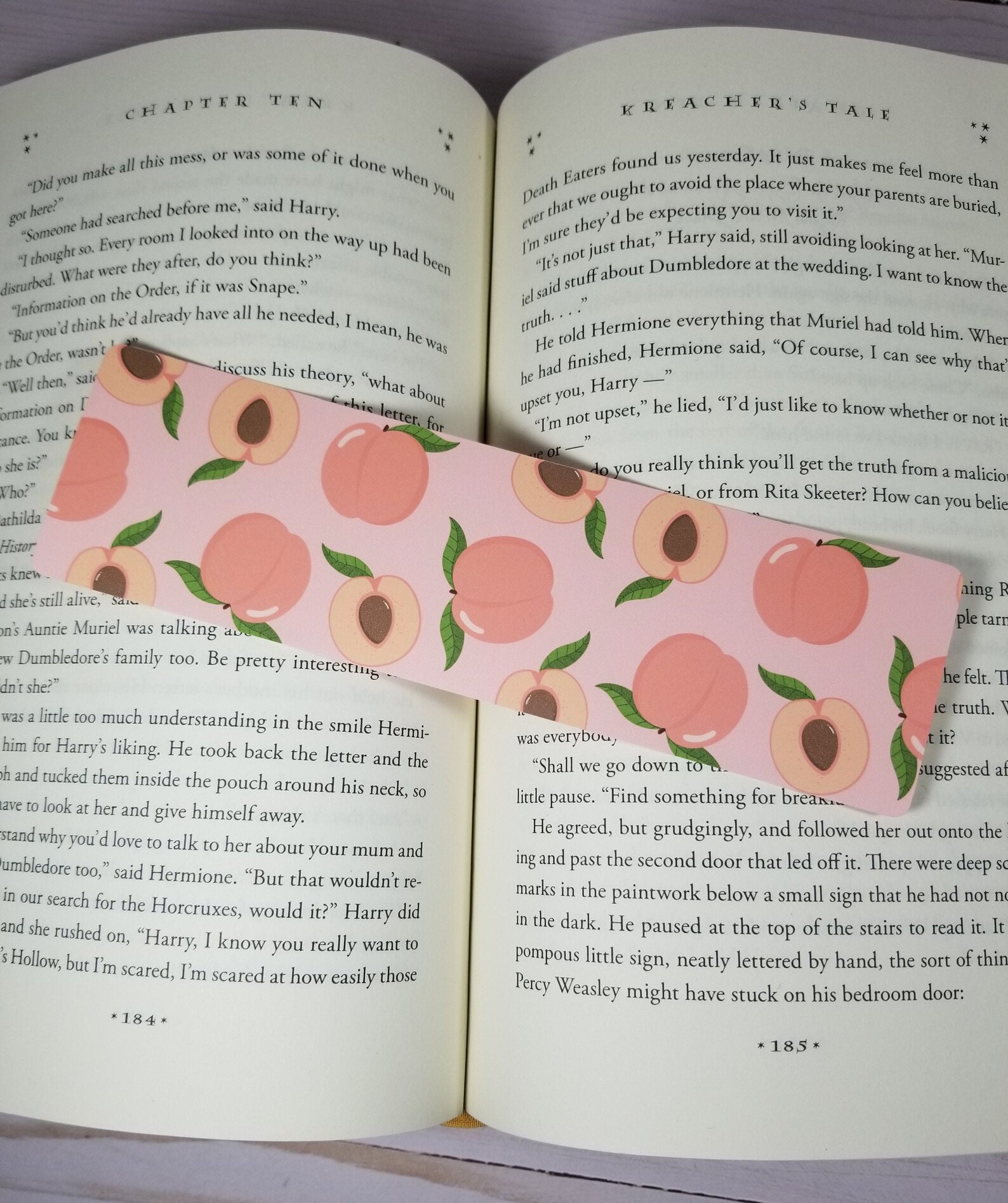 Peachy Peach Bookmark Rounded Corners | Etsy
