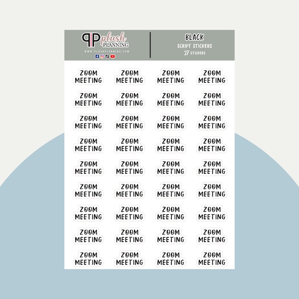 Zoom Meeting Stickers - Etsy