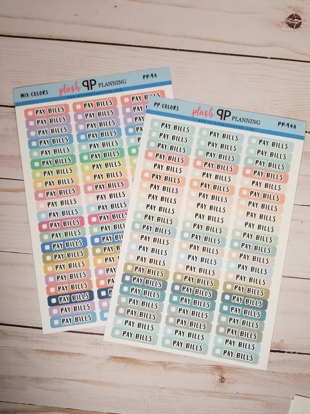 Pay Bills Checklist Planner Stickers - Etsy