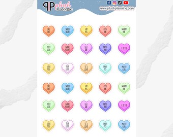 Candy Love Notes - Etsy