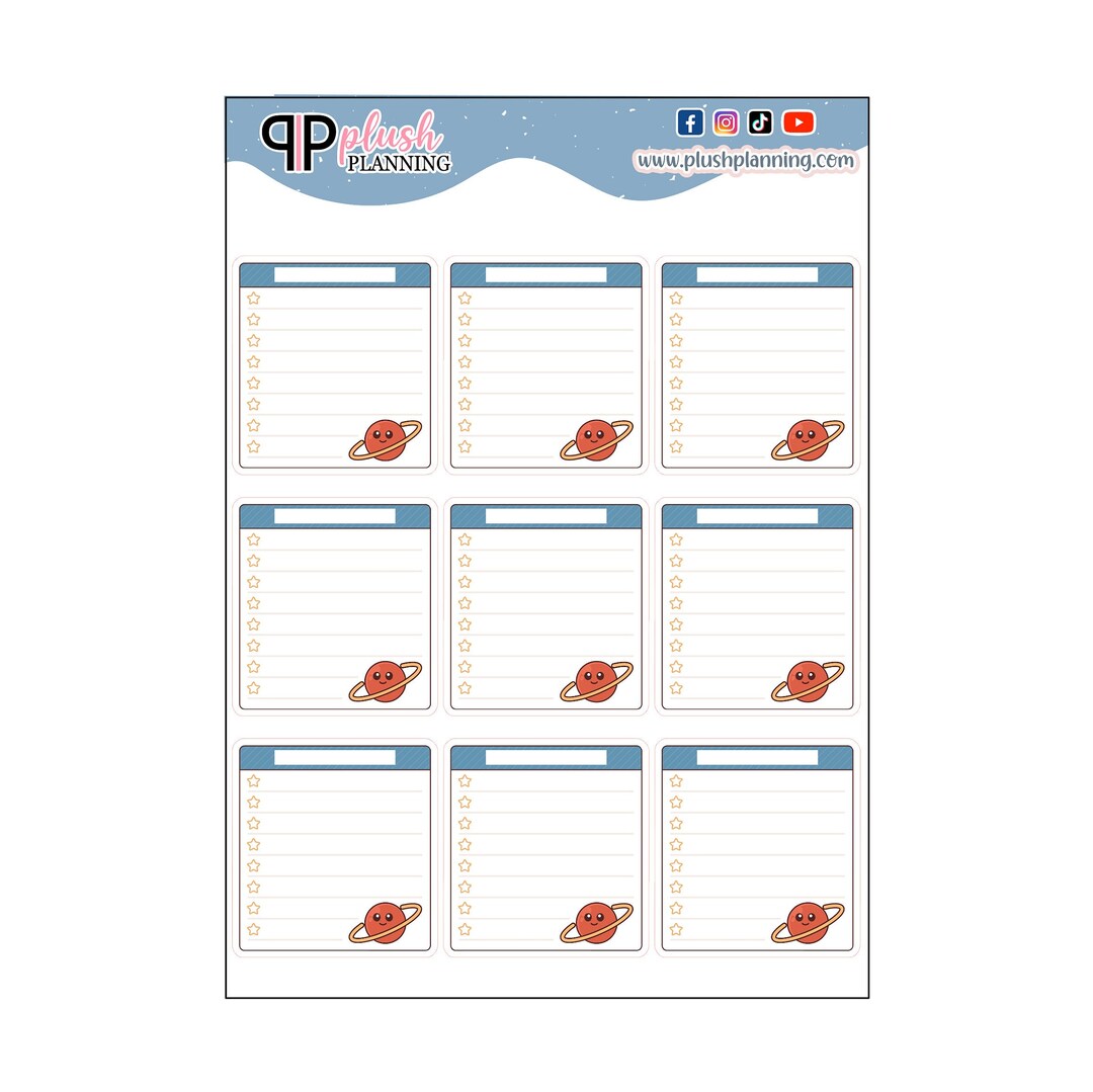 Writable Lined Checklist Scrapbooking Stickers, Scrapbooking Stickers ...