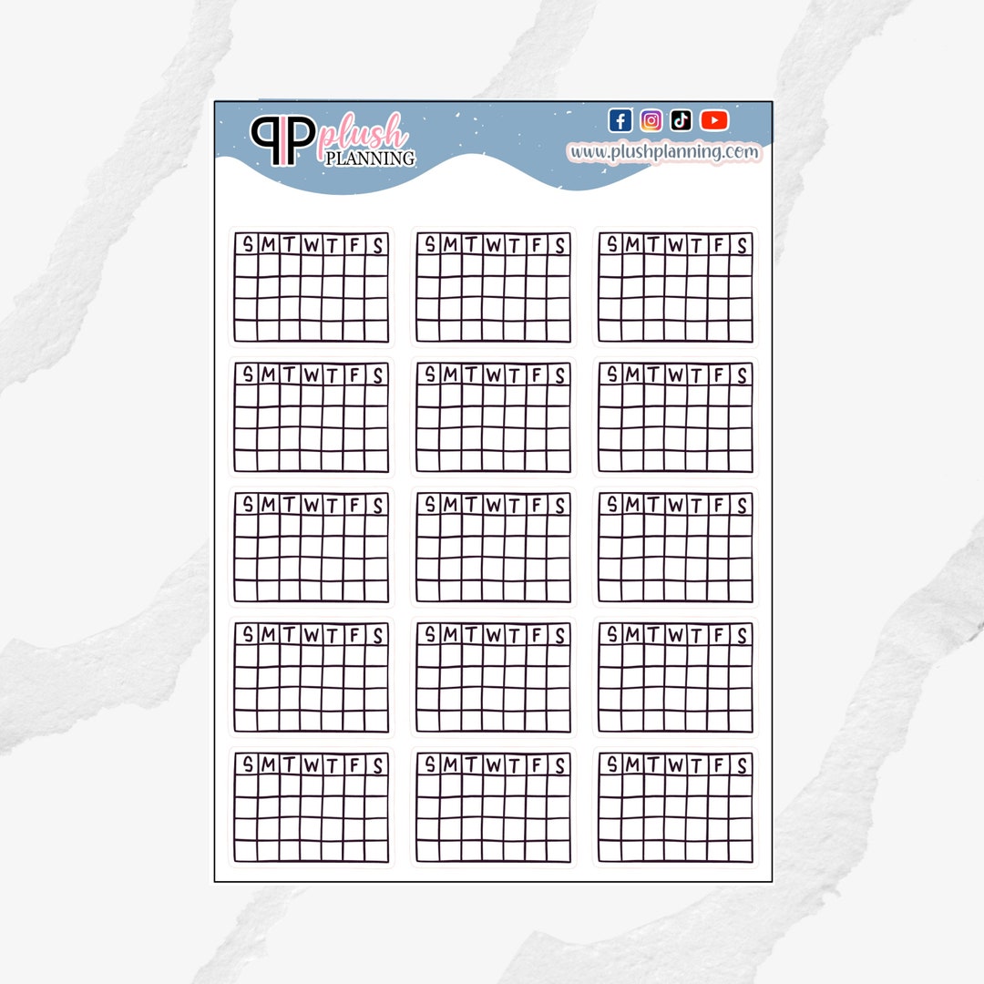 Writable Daily Habit Tracker Clip Art Planner Stickers, Scrapbooking ...