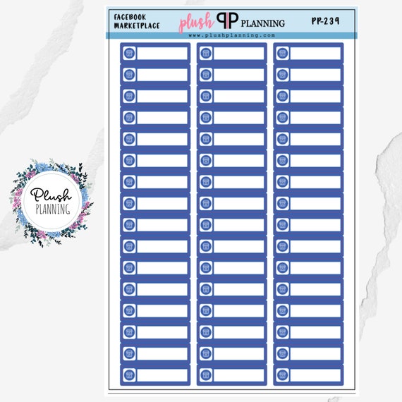 Facebook Marketplace Icon Label Planner Stickers Listing | Etsy
