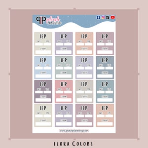 IEP Meeting Box Planner Stickers, Appointment Stickers, Meeting ...