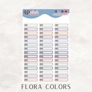 Writable IEP Label Tracker Planner Stickers, Removable Stickers, Plush ...