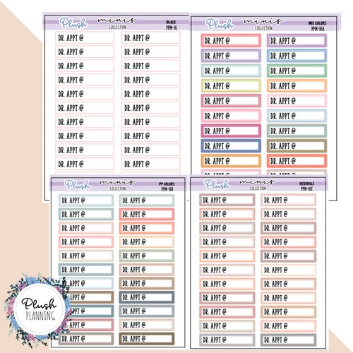 DENTIST Appt Label Tracker Planner Stickers Dentist - Etsy