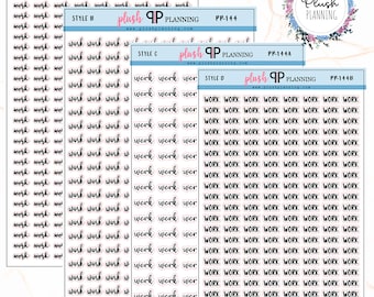Work Planner Stickers - Etsy