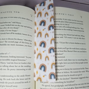 Boho Rainbow Bookmark, Rounded Corners - Etsy
