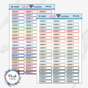 Therapy Label Tracker Planner Stickers - Etsy