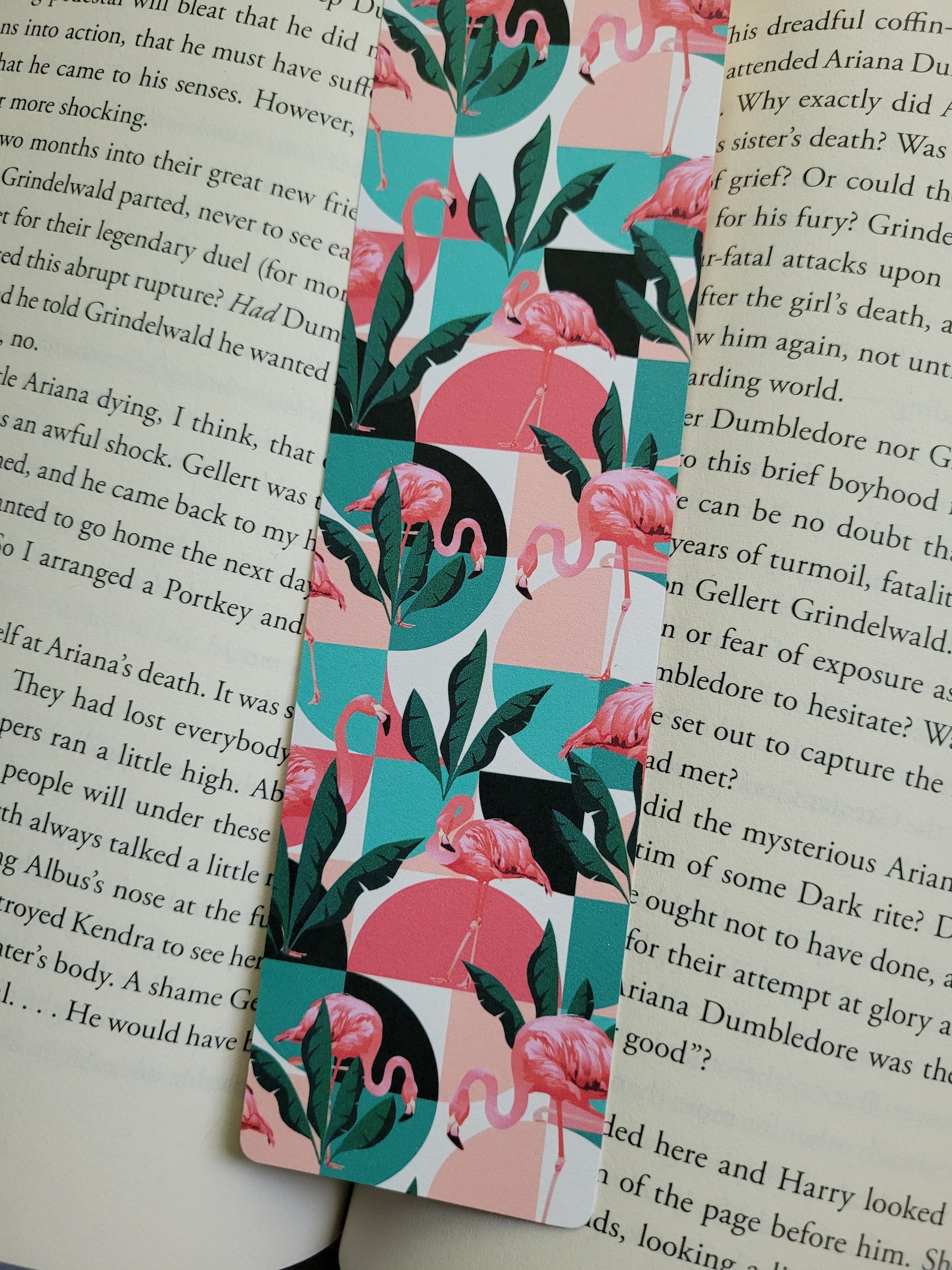 Geometric Flamingos Pattern Bookmarks Flamingos Bookmarks - Etsy