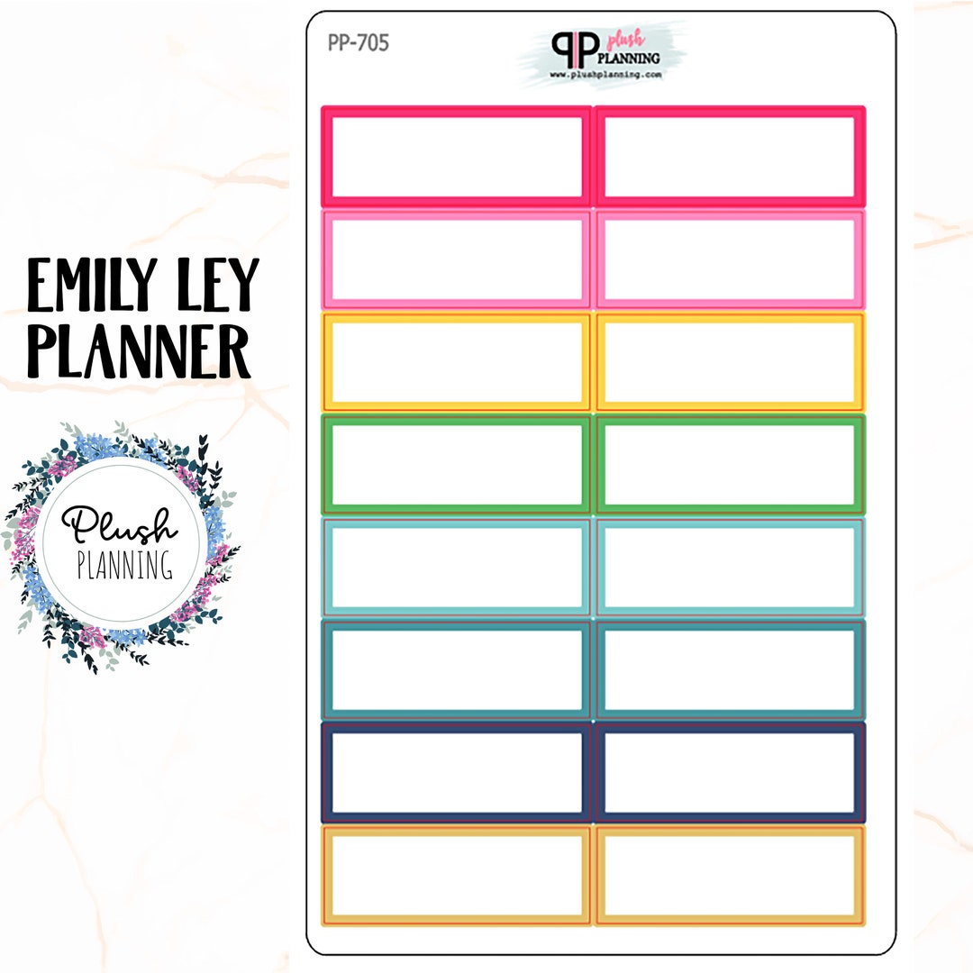 Emily Ley Daily Planner 3 Hour Simplified Planner Stickers - Etsy