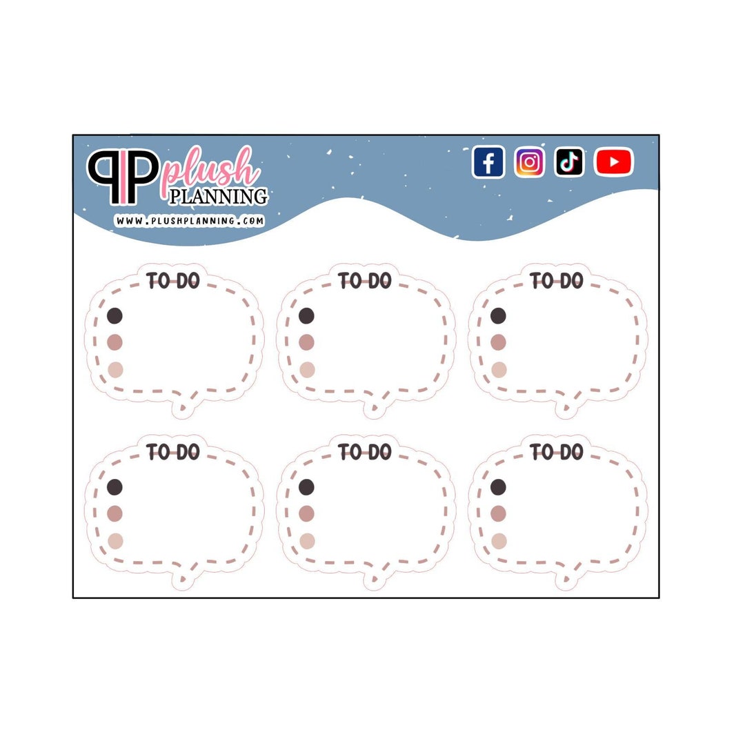 To Do Checklist Clip Art Planner Stickers, Scrapbooking Stickers ...