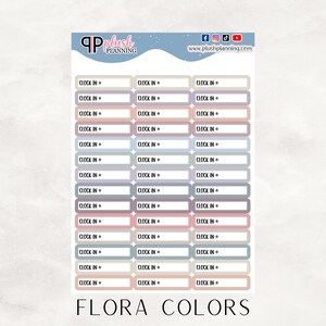 Clock in Label Tracker Planner Stickers, Work Schedule, Clock in Time ...