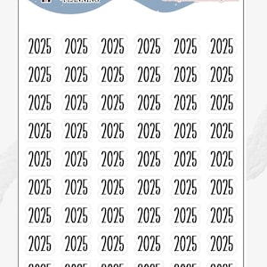 2025 Script Year Planner Stickers, Journaling Scrapbooking Planner ...