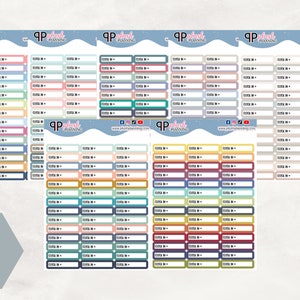 Clock in Label Tracker Planner Stickers, Work Schedule, Clock in Time ...