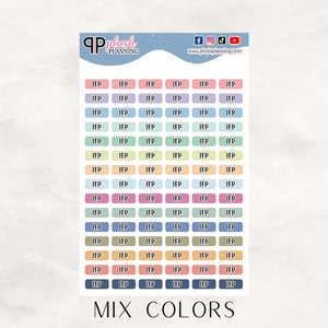 IEP Mini Label Tracker Planner Stickers, Removable Stickers, Plush ...