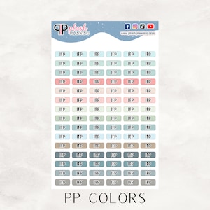 IEP Mini Label Tracker Planner Stickers, Removable Stickers, Plush ...