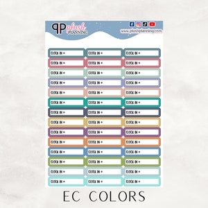 Clock in Label Tracker Planner Stickers, Work Schedule, Clock in Time ...