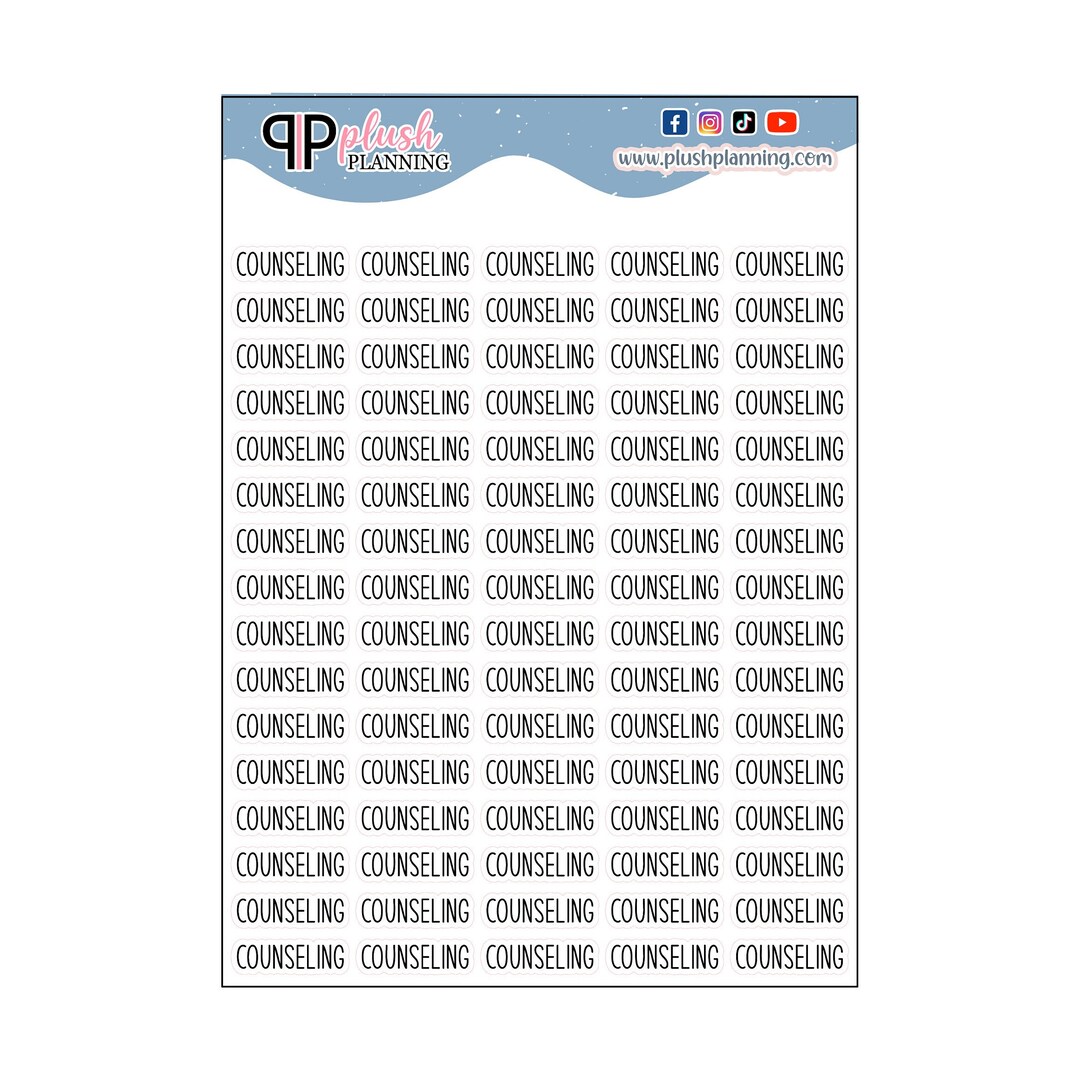 Counseling Script Planner Stickers, Counseling Meeting, Counseling ...
