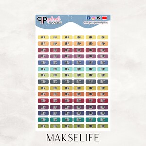 IEP Mini Label Tracker Planner Stickers, Removable Stickers, Plush ...