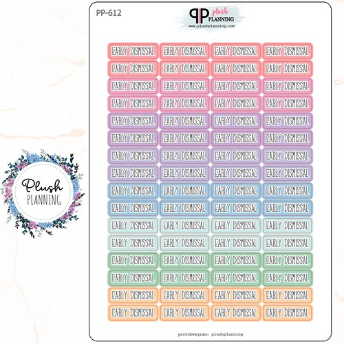 EARLY RELEASE Mini Month Label Planner Stickers - Etsy