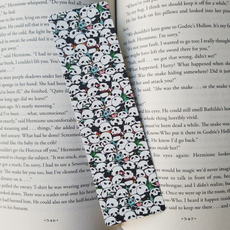 Panda Bookmark - Etsy