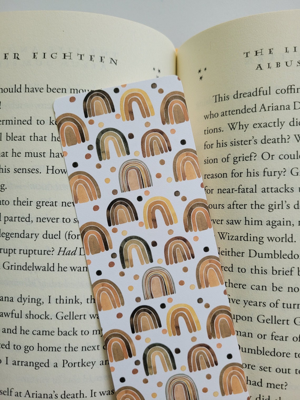 Neutral Boho Rainbows Pattern Bookmarks Rainbows Print - Etsy