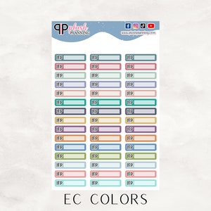 Writable IEP Label Tracker Planner Stickers, Removable Stickers, Plush ...