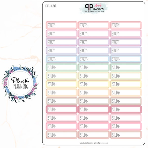 Study Planner - Etsy