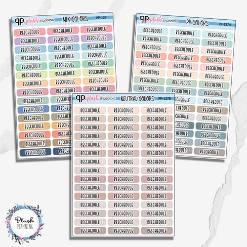 HAPPY BIRTHDAY Label Planner Stickers Mix Colors Plush - Etsy