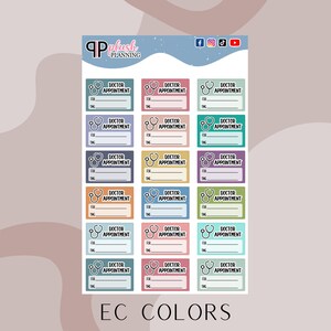 Doctors Appointment Planner Stickers, Appointment Tracker - Etsy
