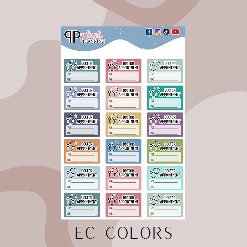 Doctors Appointment Planner Stickers, Appointment Tracker - Etsy