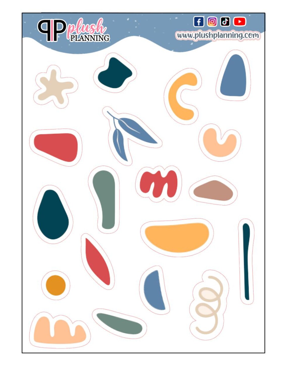 Abstract Clip Art K Stickers, Functional Scrapbooking Stickers - Etsy